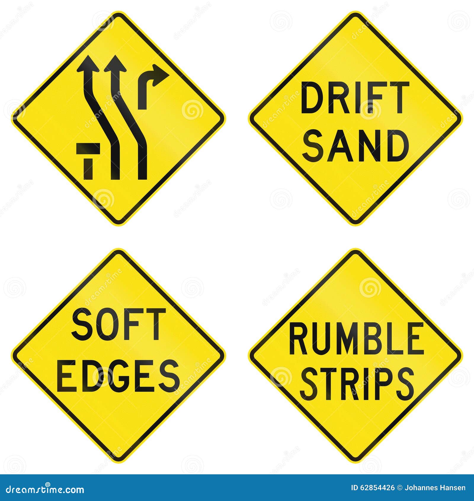 Warning Signs in Queensland - Australia Stock Illustration ...