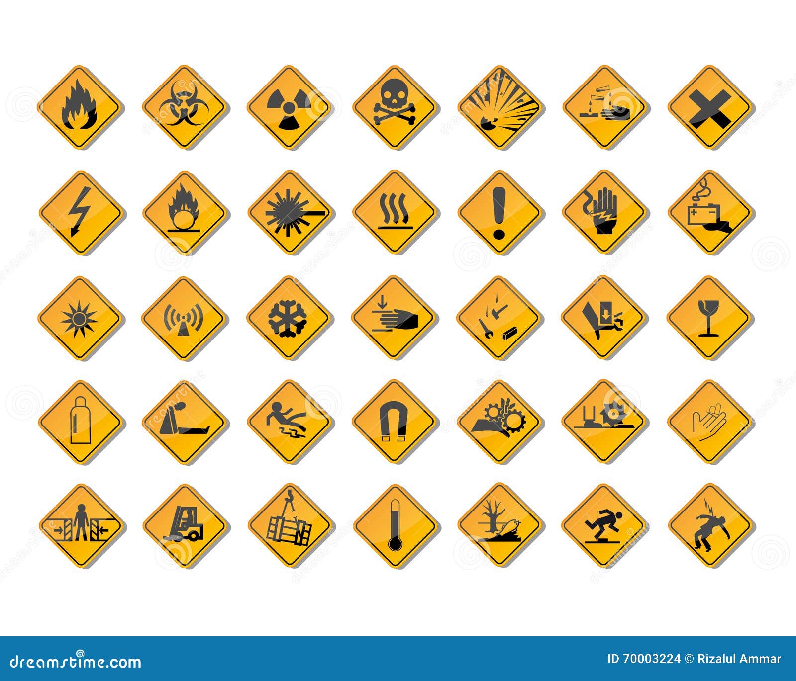 Warning signs stock illustration. Illustration of cold - 70003224