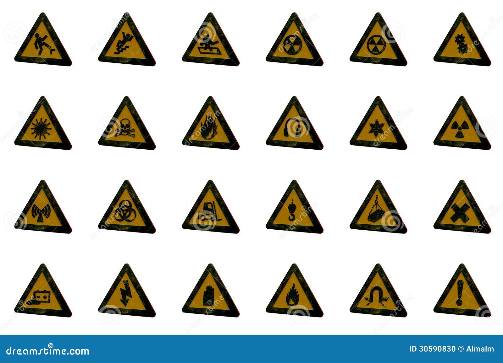 Warning Signs stock illustration. Illustration of cross - 30590830