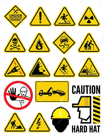 Warning signs stock vector. Illustration of malfunction - 91926469