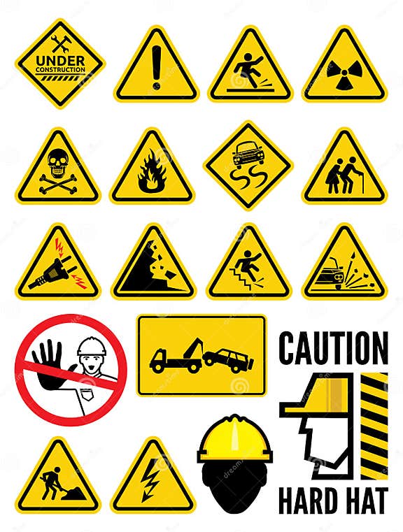 Warning signs stock vector. Illustration of malfunction - 91926469
