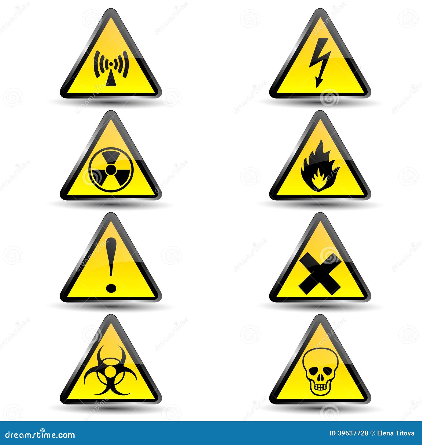 Warning Signs Vector Illustration | CartoonDealer.com #39637728