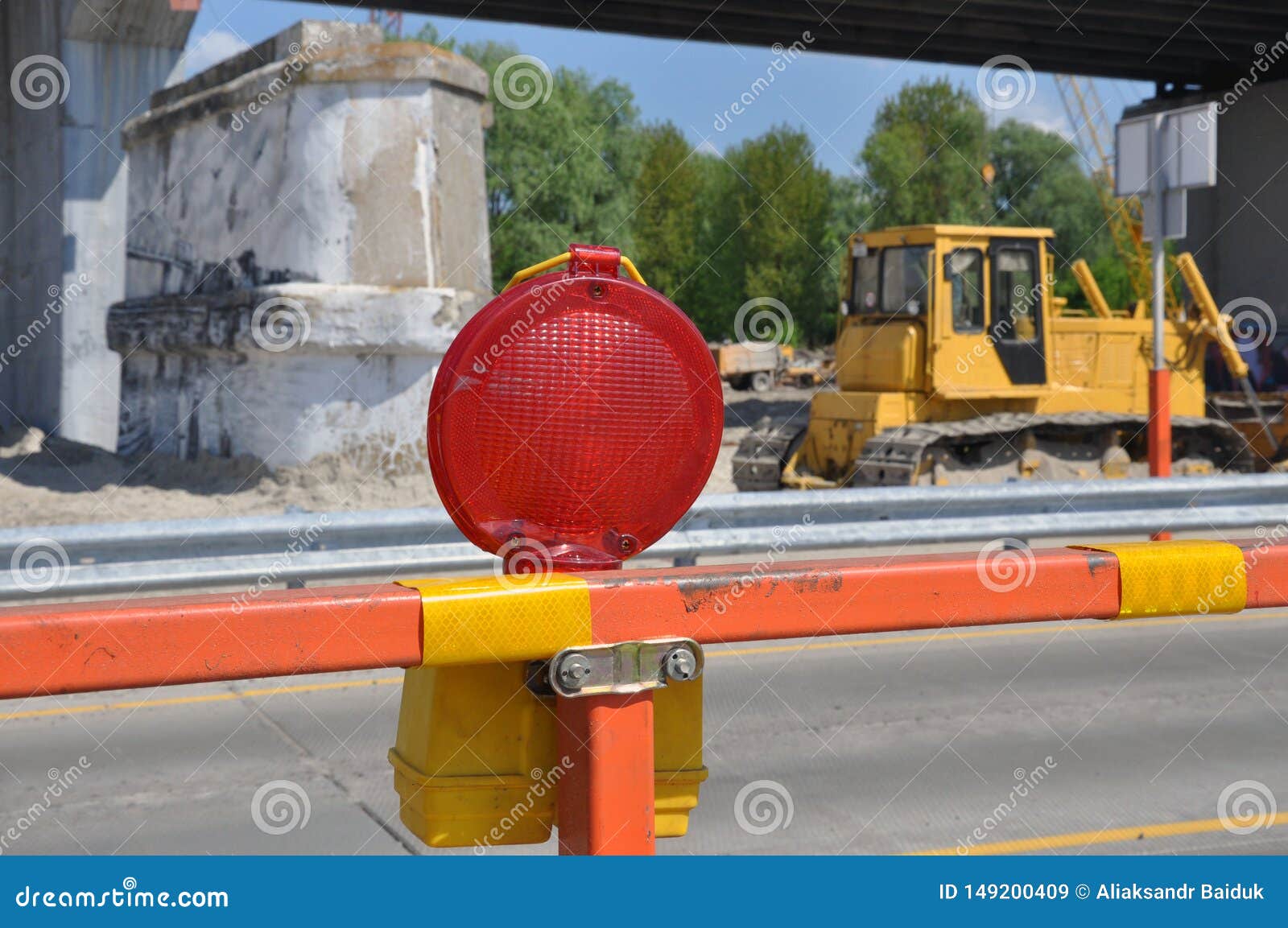 Warning Signs for Work in Progress on Road Under Construction Stock ...
