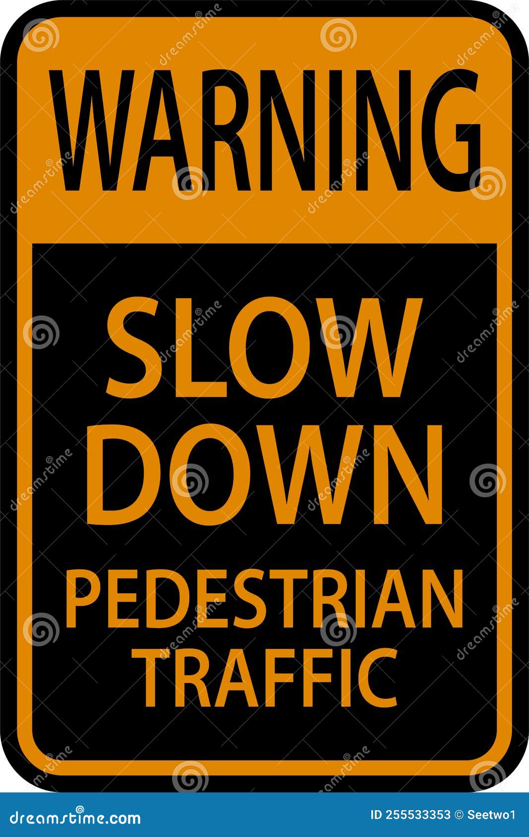 Warning Down To Hill Square Shaped Steep Climb 8% Traffic Road Sign ...