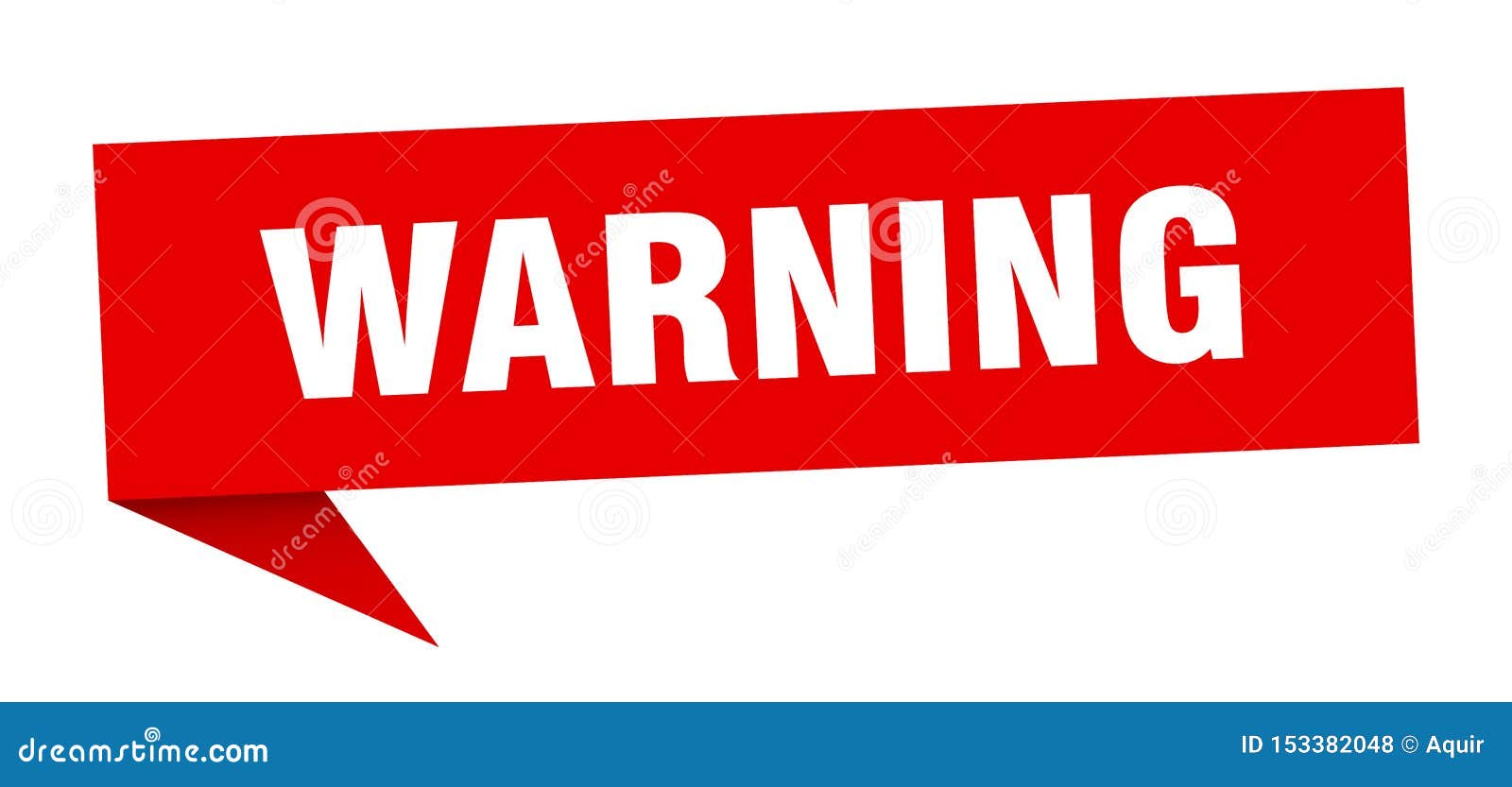 Warning speech bubble. stock vector. Illustration of label - 153382048