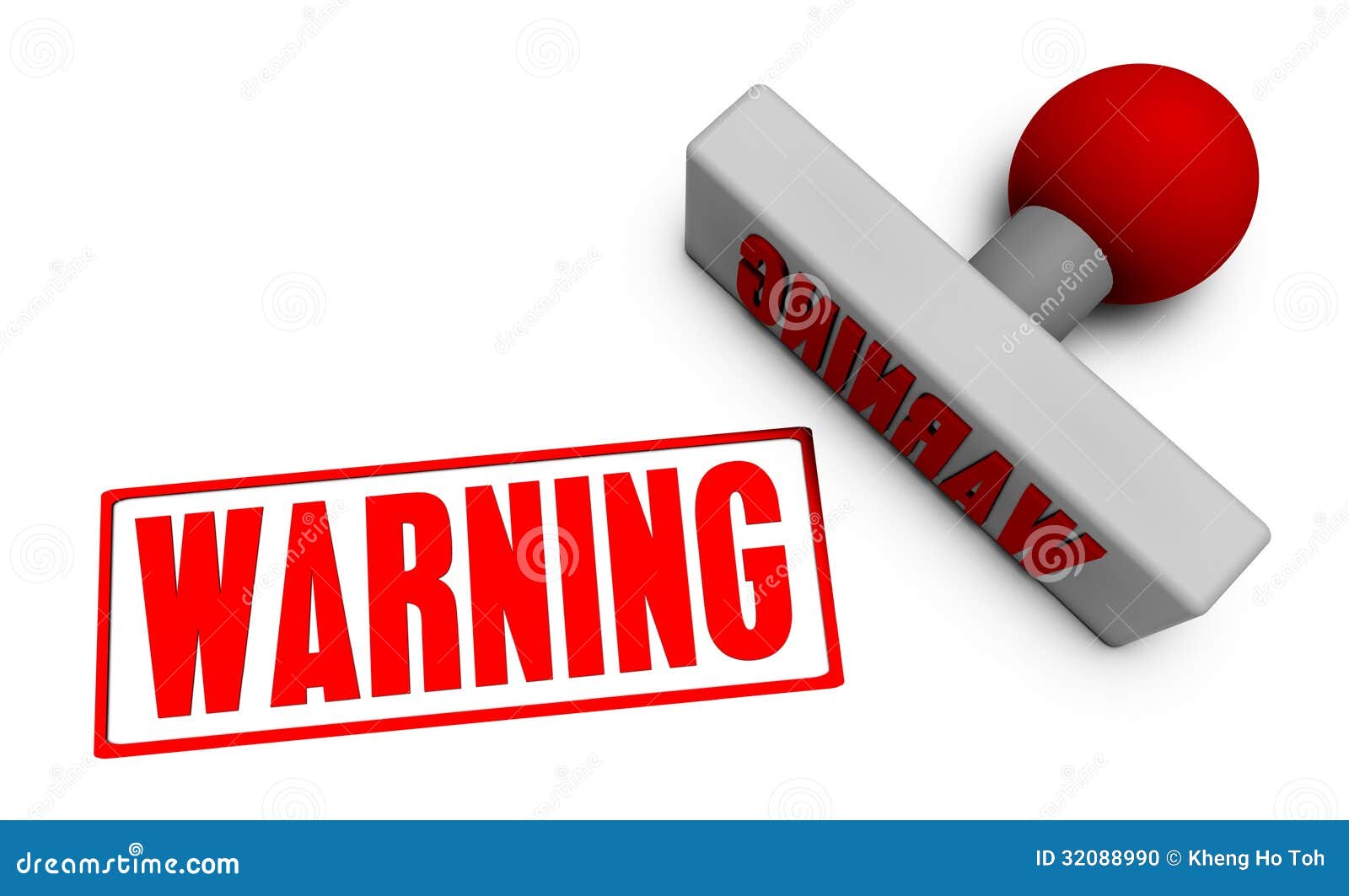 Warning Stamp stock illustration. Illustration of stamp - 32088990