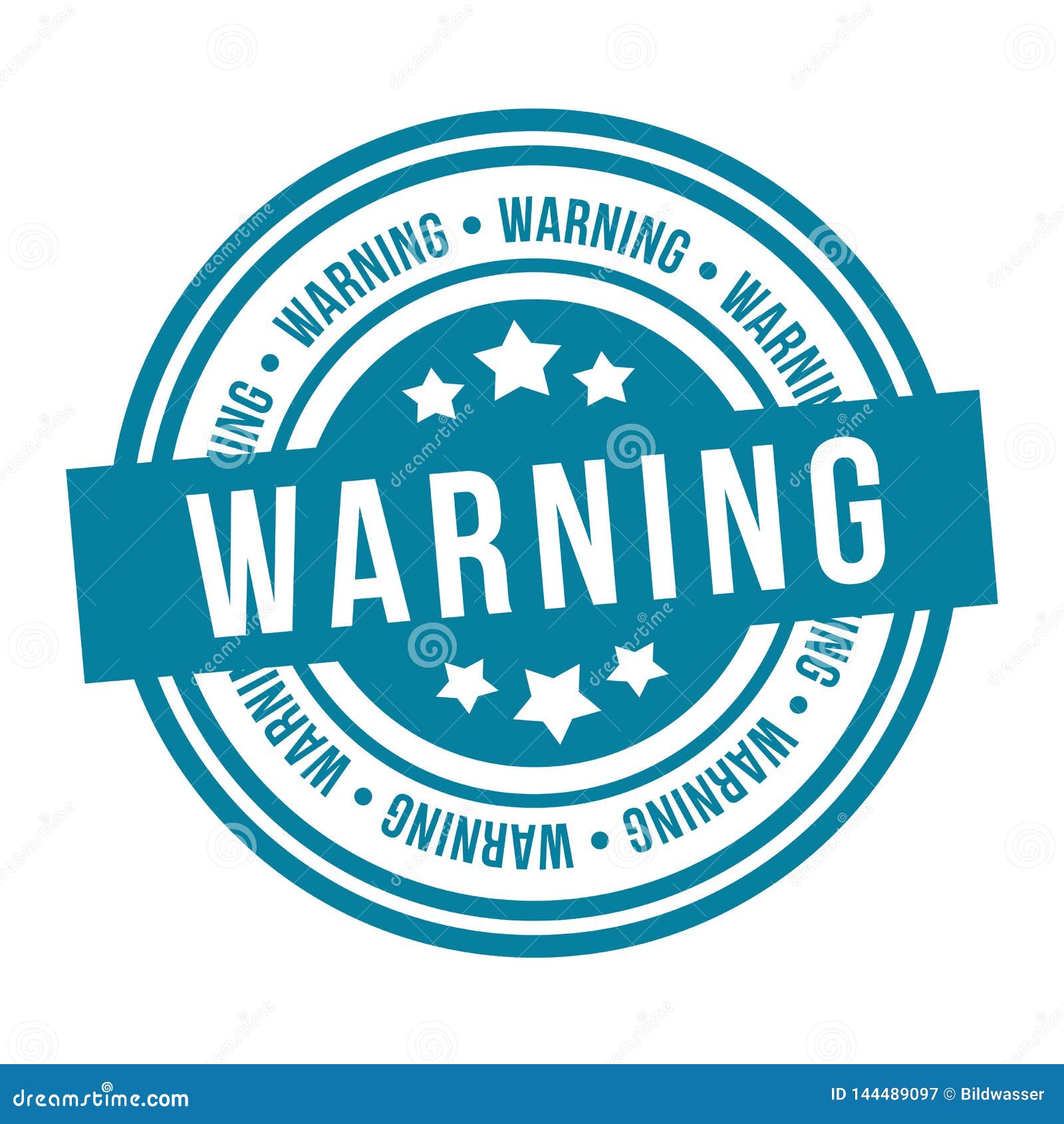 Warning Stamp. Eps10 Vector Badge Stock Vector - Illustration of ...
