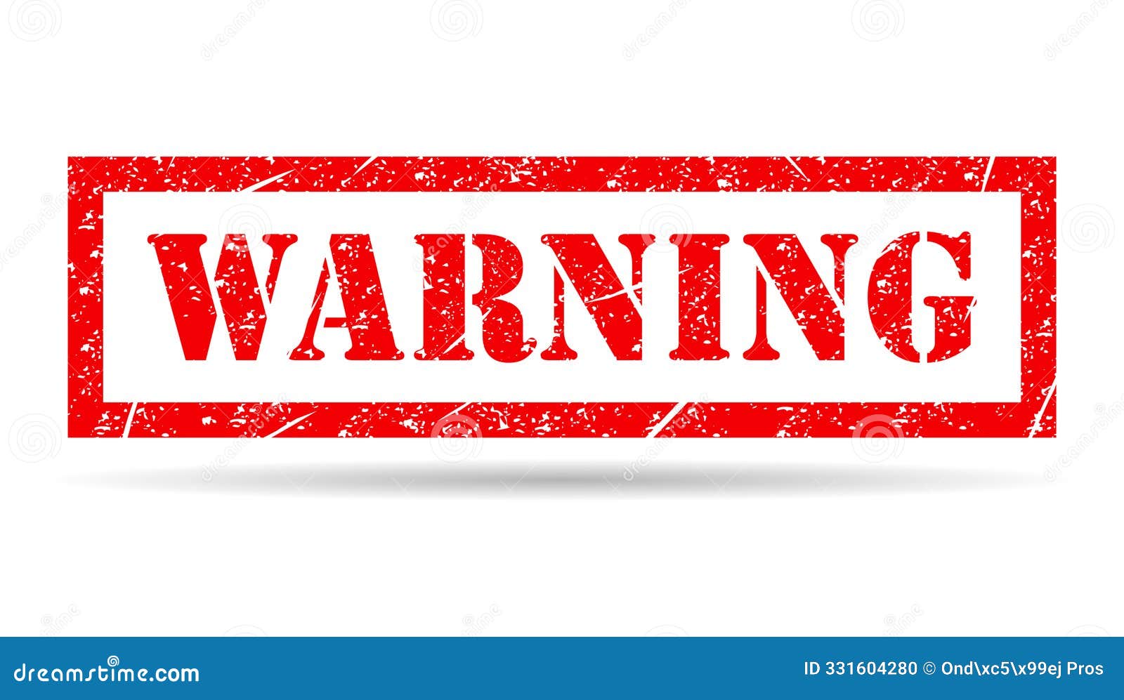 Warning Stamp Shadow Symbol, Label Sticker Sign Button, Text Banner ...