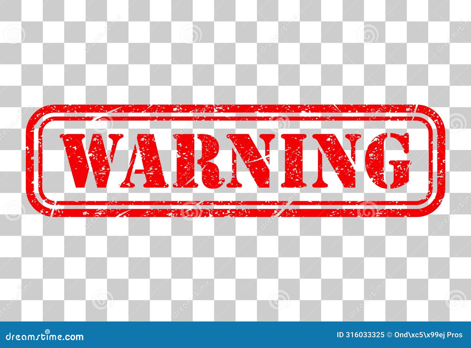 Warning Stamp Symbol, Label Sticker Sign Button, Text Banner Vector ...