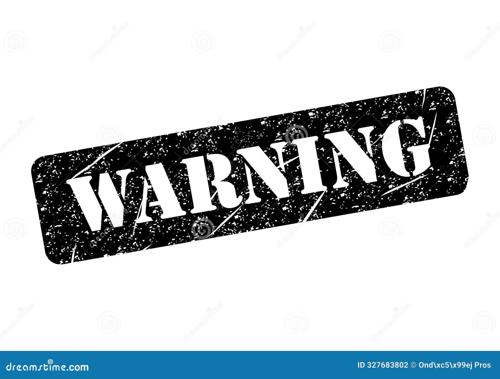 Warning Stamp Symbol, Label Sticker Sign Button, Text Banner Vector ...
