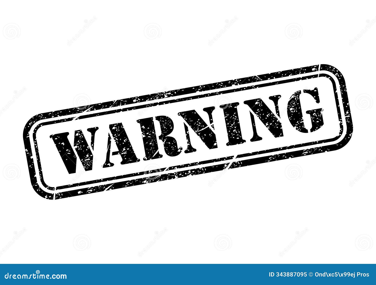 Warning Stamp Symbol, Label Sticker Sign Button, Text Banner Vector ...