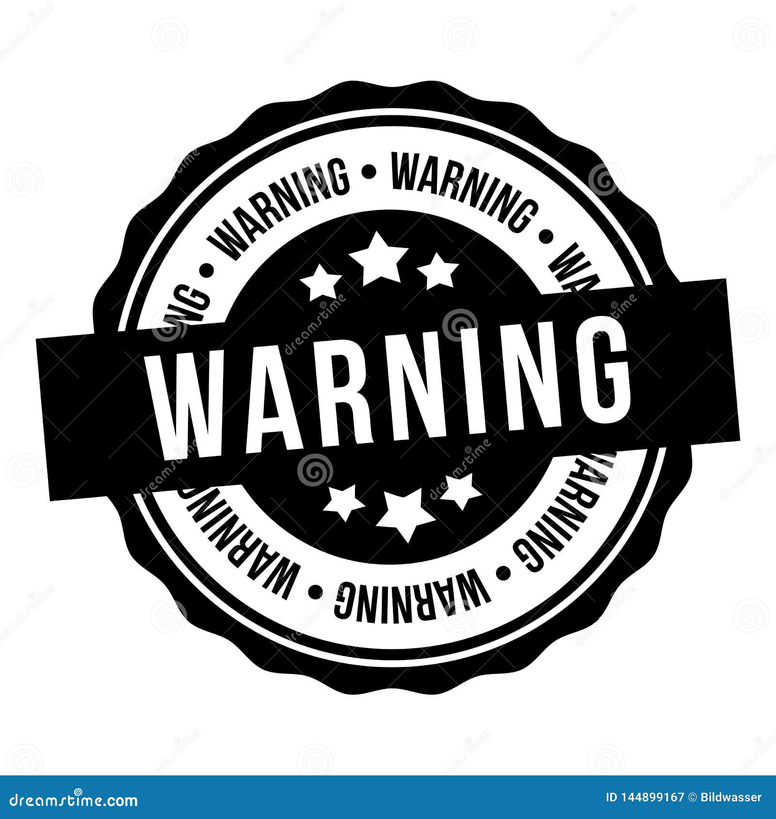 Warning Stamp. Text inside stock vector. Illustration of danger - 144899167