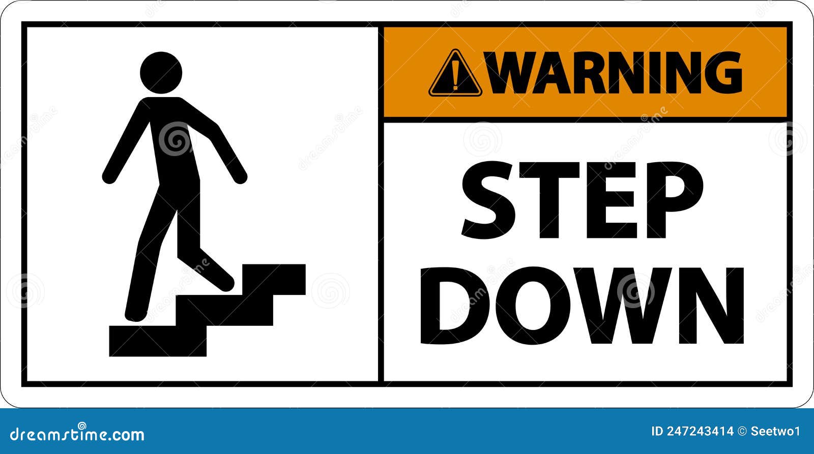 Warning Do Not Step Symbol Sign, Vector Illustration, Isolate On White ...