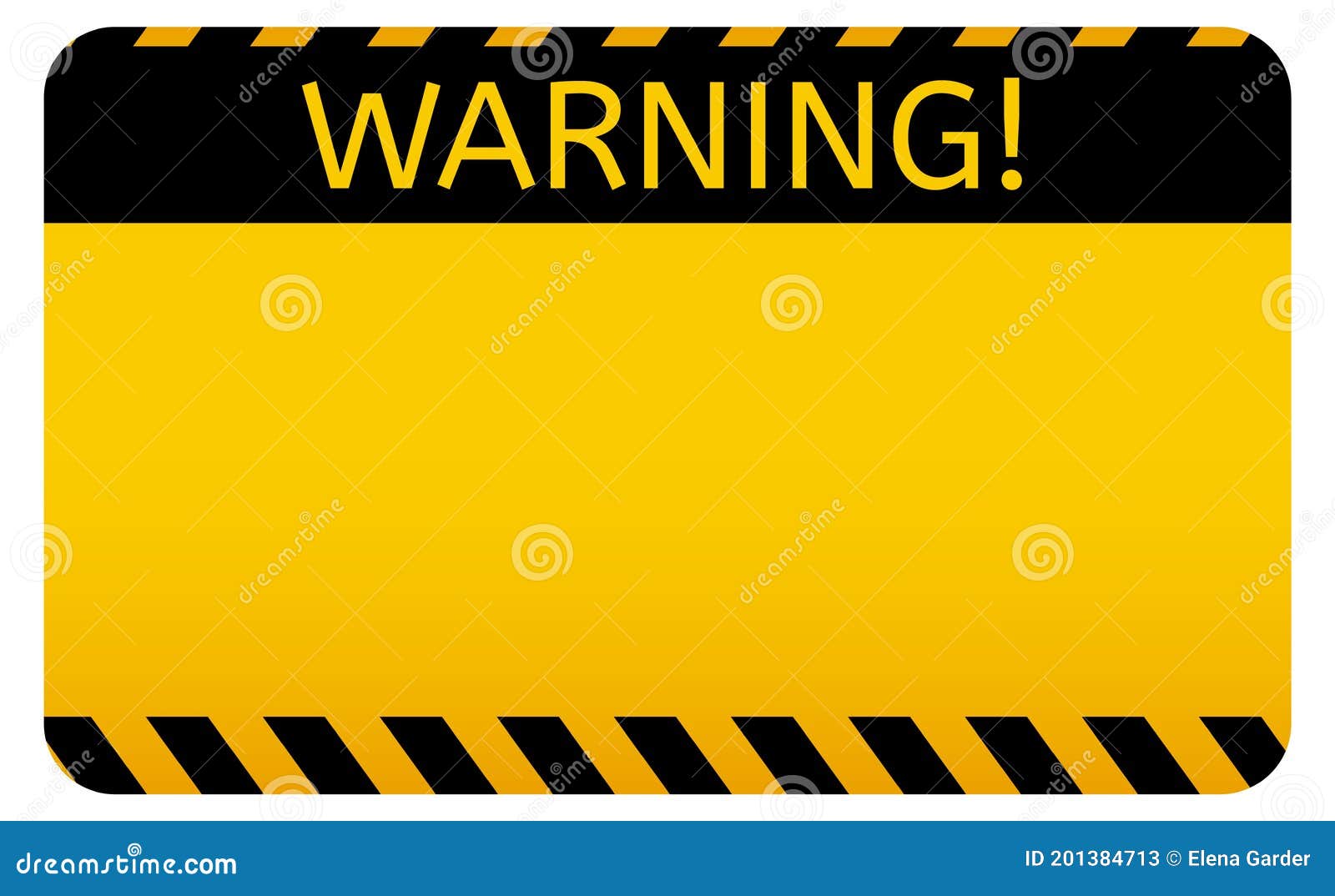 Warning Sticker. Cartoon Vector | CartoonDealer.com #158772003