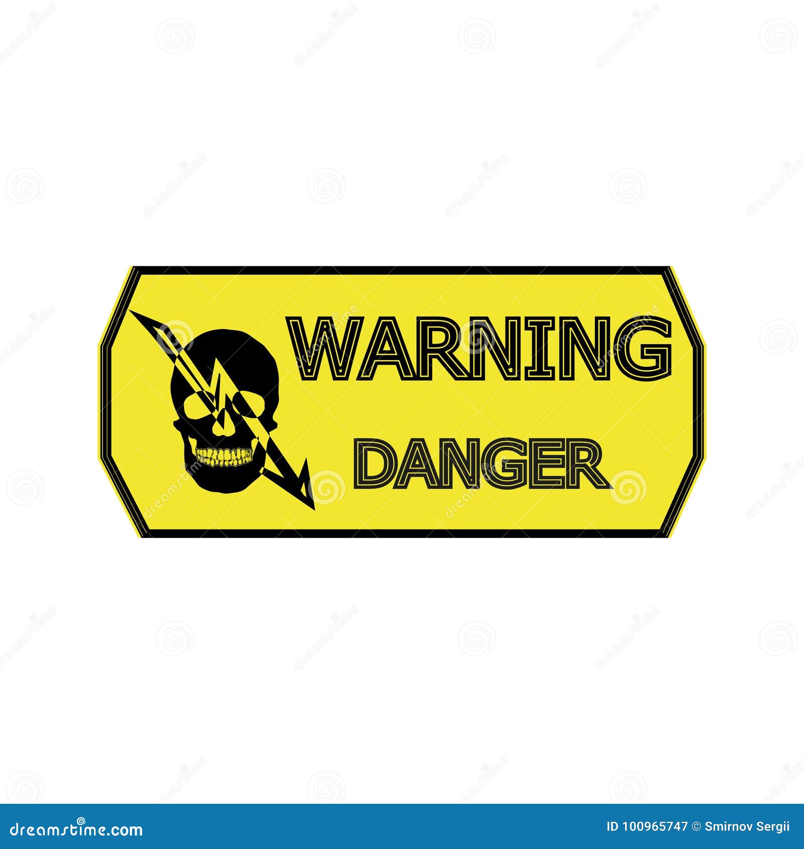 Warning Sticker Labels for Electrical Consumers Voltage Notice Stock ...