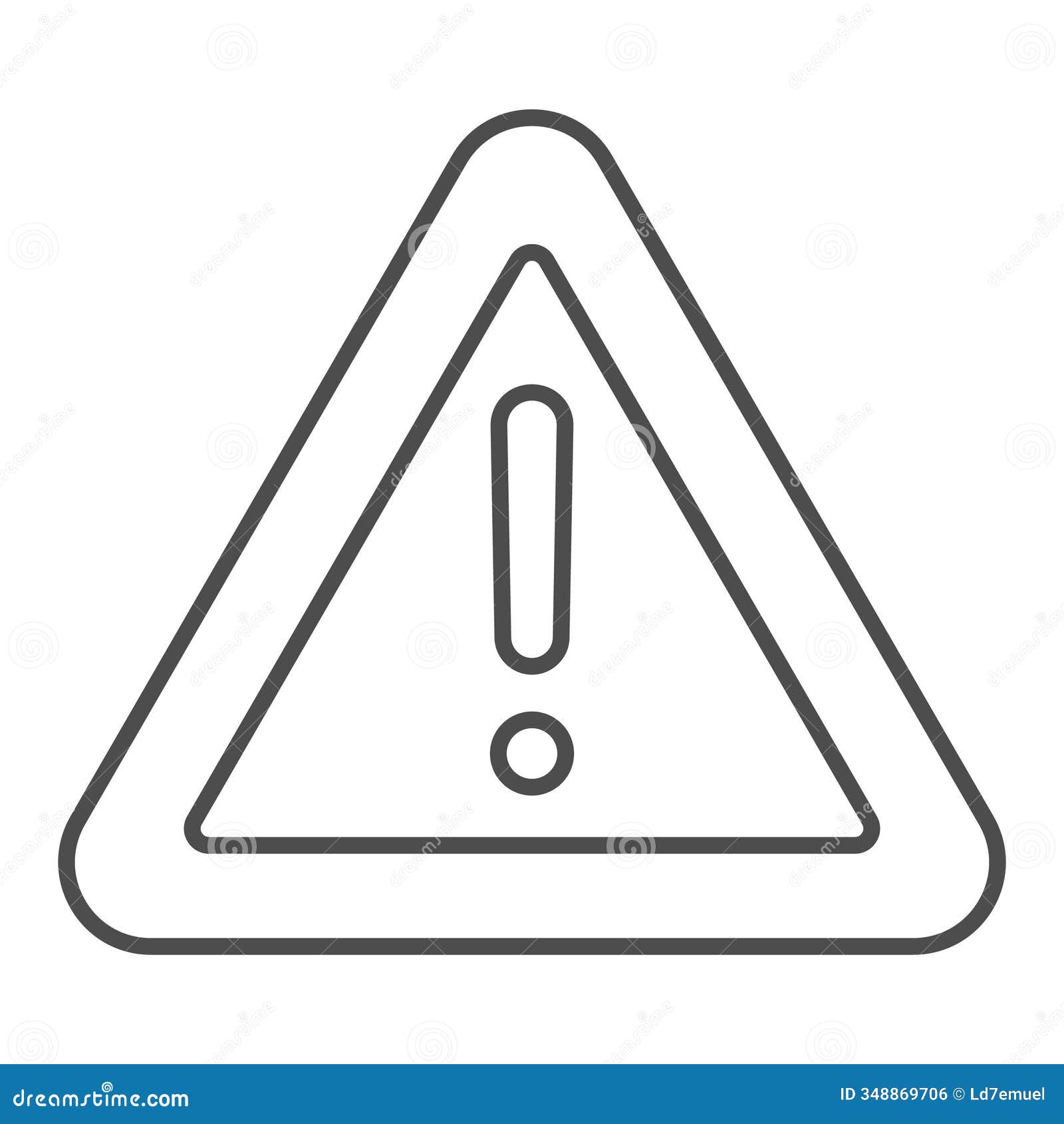Warning Sticker. Warning Sign Set. Vector Illustration | CartoonDealer ...