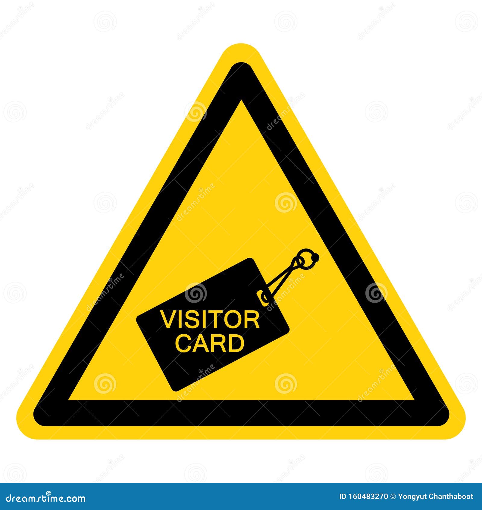 Warning Stop Return Card Symbol Sign, Vector Illustration, Isolate on ...