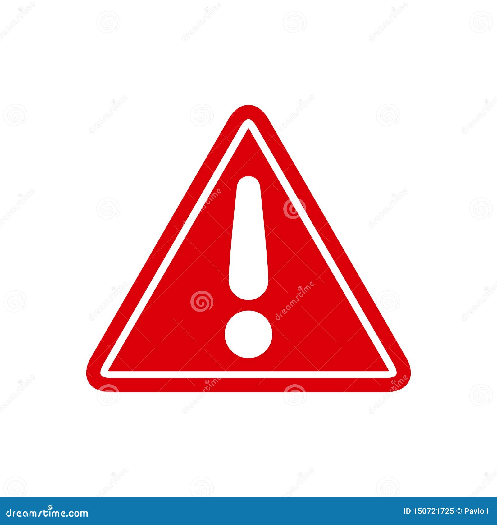 Warning, Stop Sign Icon with Exclamation Marc - Vector for Stock Stock ...