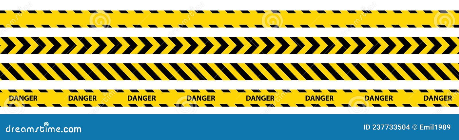 Warning Stripes Road Sign Set Stock Vector - Illustration of icon ...