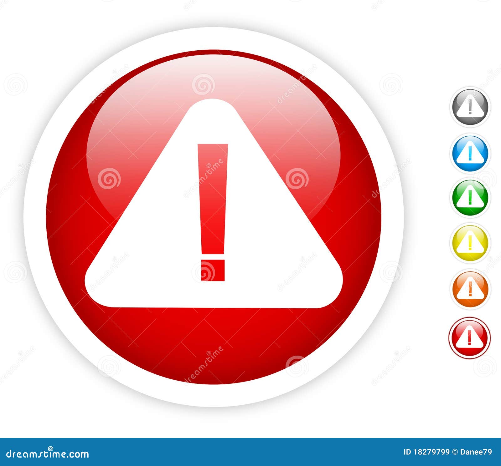Warning symbol stock image. Illustration of symbol, white - 18279799