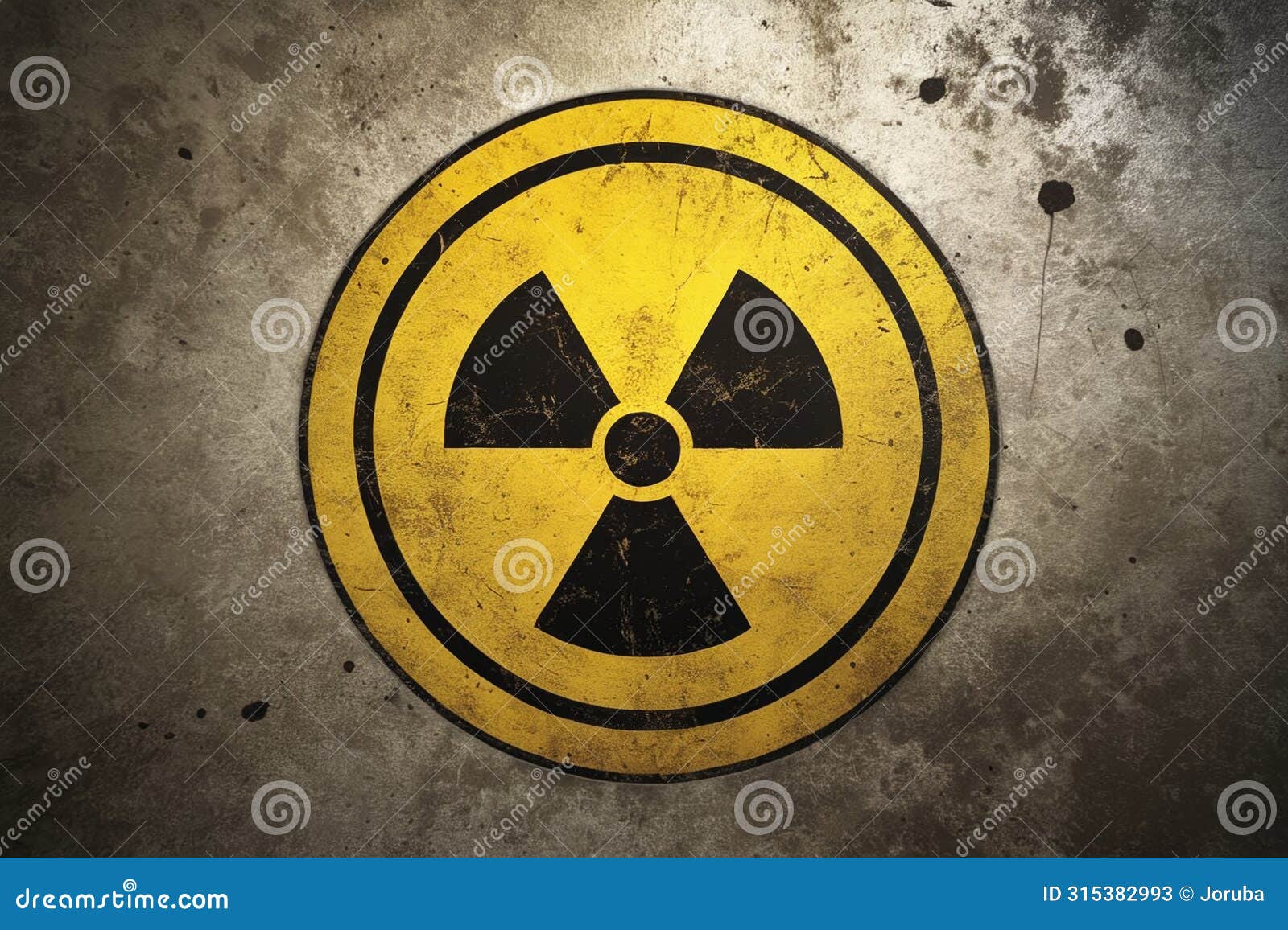 Warning Symbol Of Radioactivity Pollution Stock Image | CartoonDealer ...