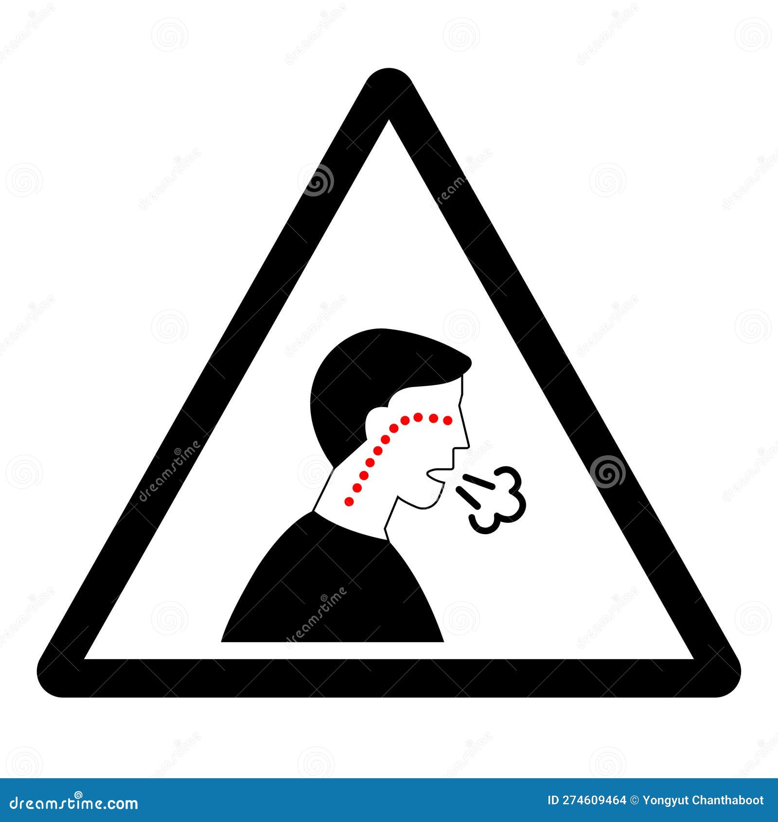 Warning Symptoms Shortness of Breath of Covid-19 Virus Symbol Sign ... Warning Symptoms Shortness of Breath of Covid-19 Virus Symbol Sign ...