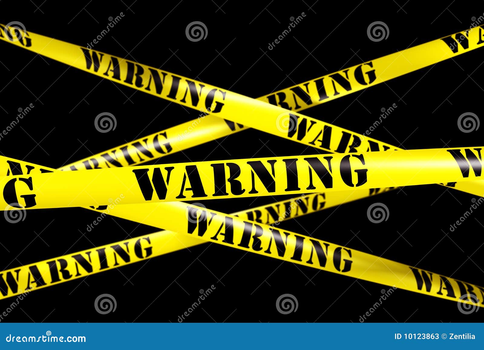 Warning Tape In Yellow And Black. Caution Stripe On White Background ...