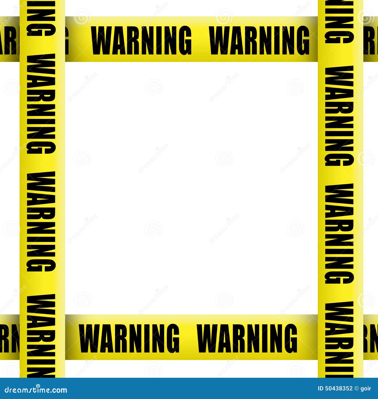 Warning tape frame stock illustration. Illustration of single - 50438352