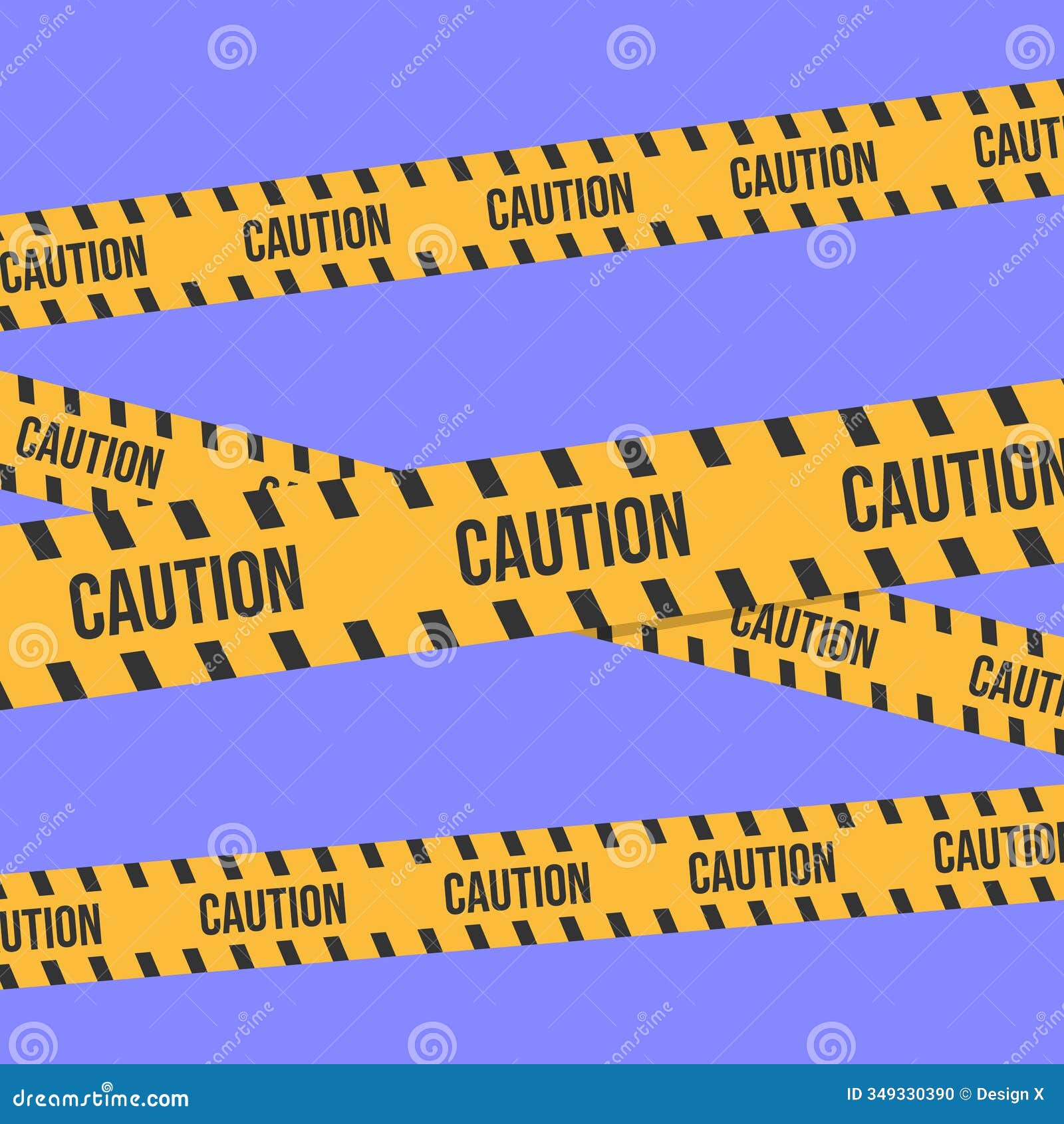 Warning Tape Illustration. Construction Caution Stripes Vector Icon ...