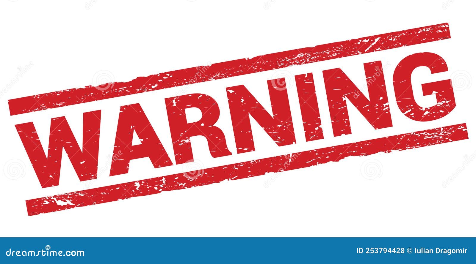WARNING Text on Red Rectangle Stamp Sign Stock Illustration ...