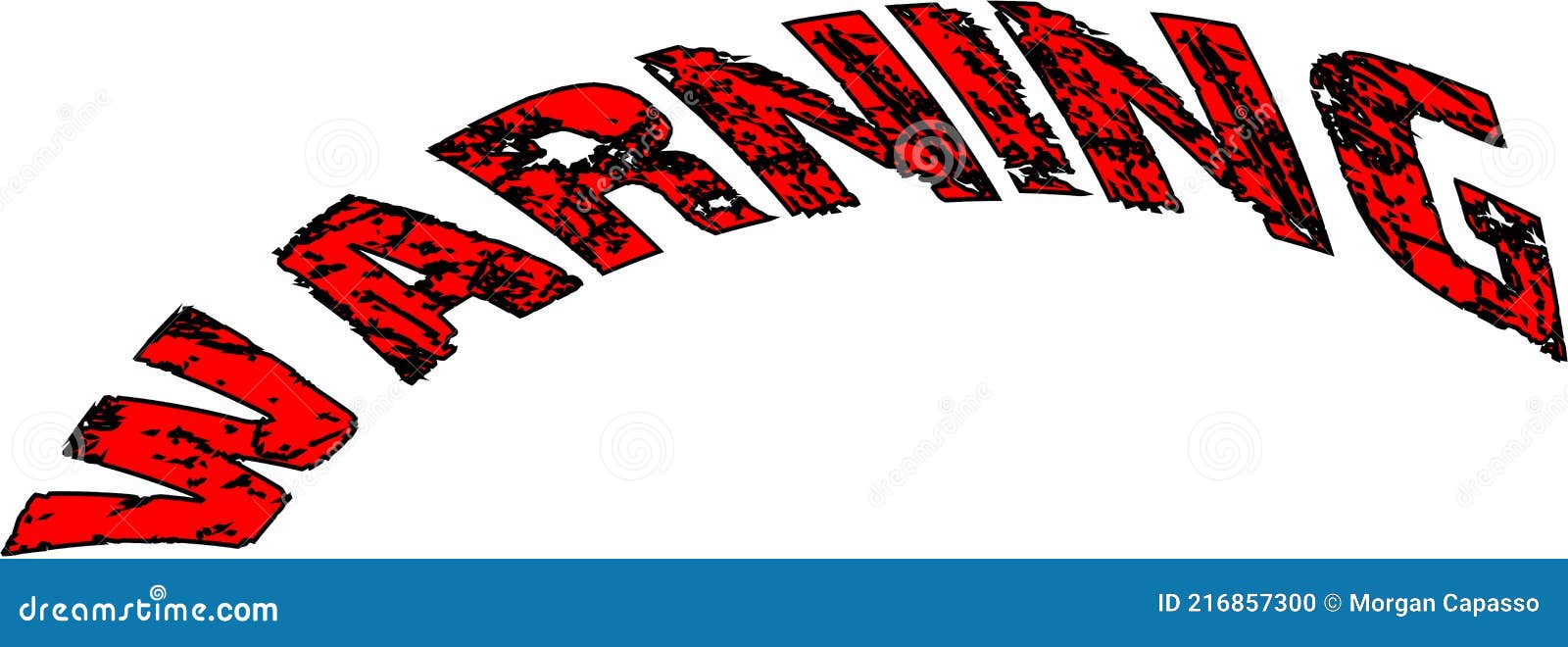 Warning Text Sign Illustration Stock Vector - Illustration of danger ...