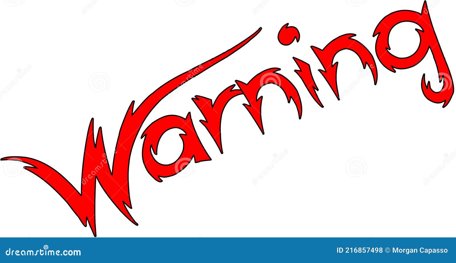 Warning Text Sign Illustration Stock Vector - Illustration of pictogram ...