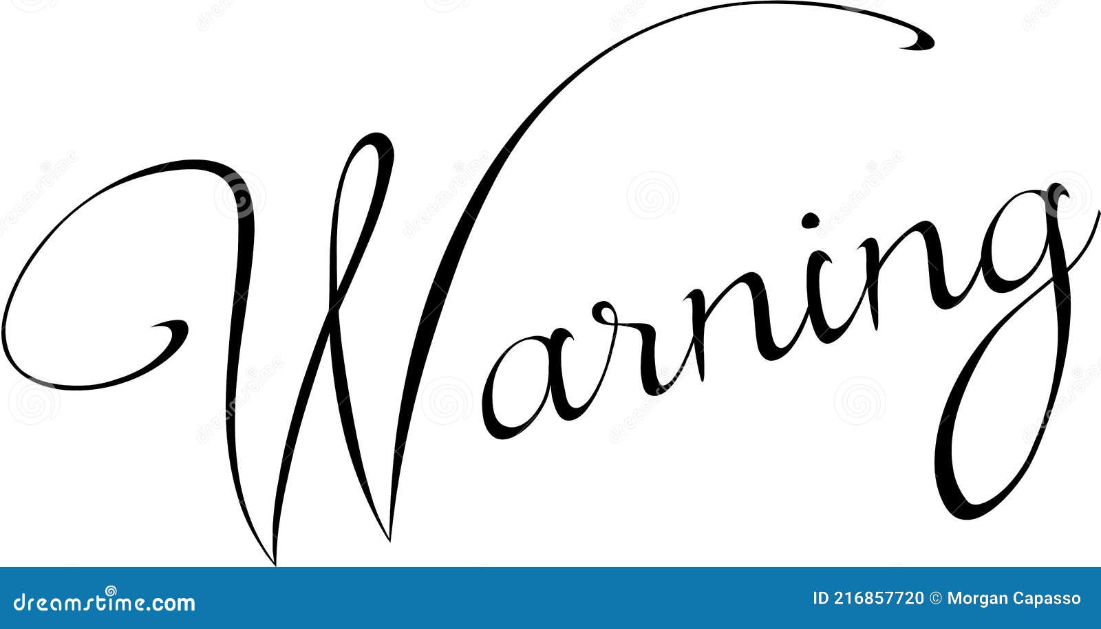 Warning Text Sign Illustration Stock Vector - Illustration of alarm ...