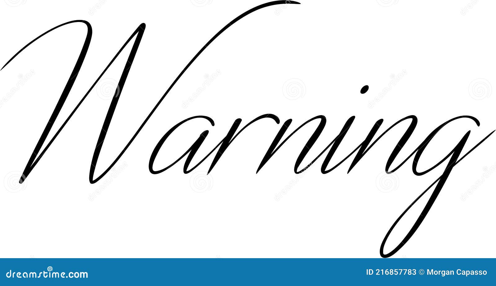 Warning Text Sign Illustration Stock Vector - Illustration of danger ...