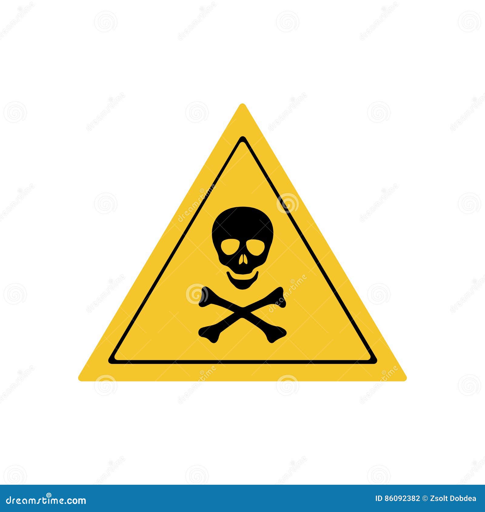 Toxic GHS Hazard Pictogram Isolated Vector Sign On White Background ...