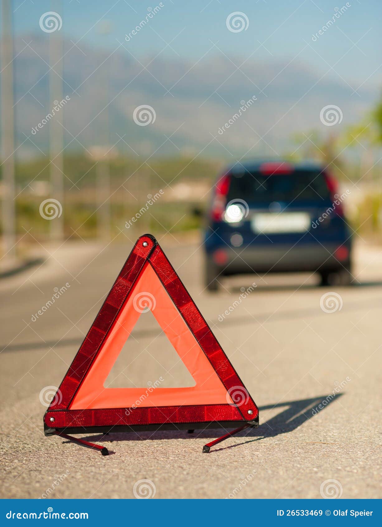 Warning triangle stock image. Image of warning, emergency - 26533469