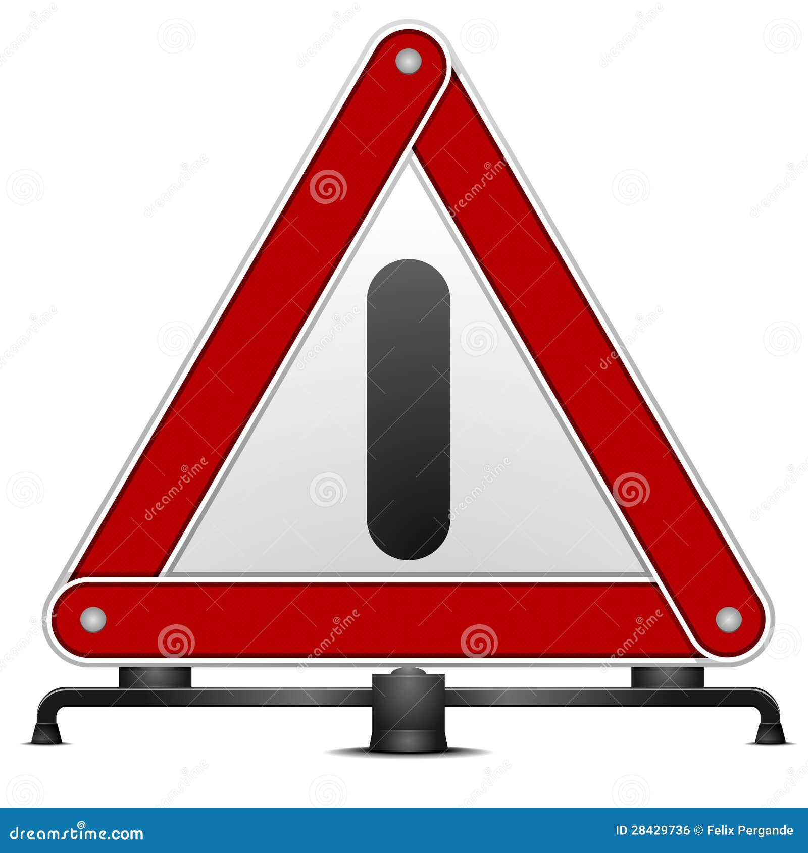 Warning triangle stock vector. Illustration of safety - 28429736