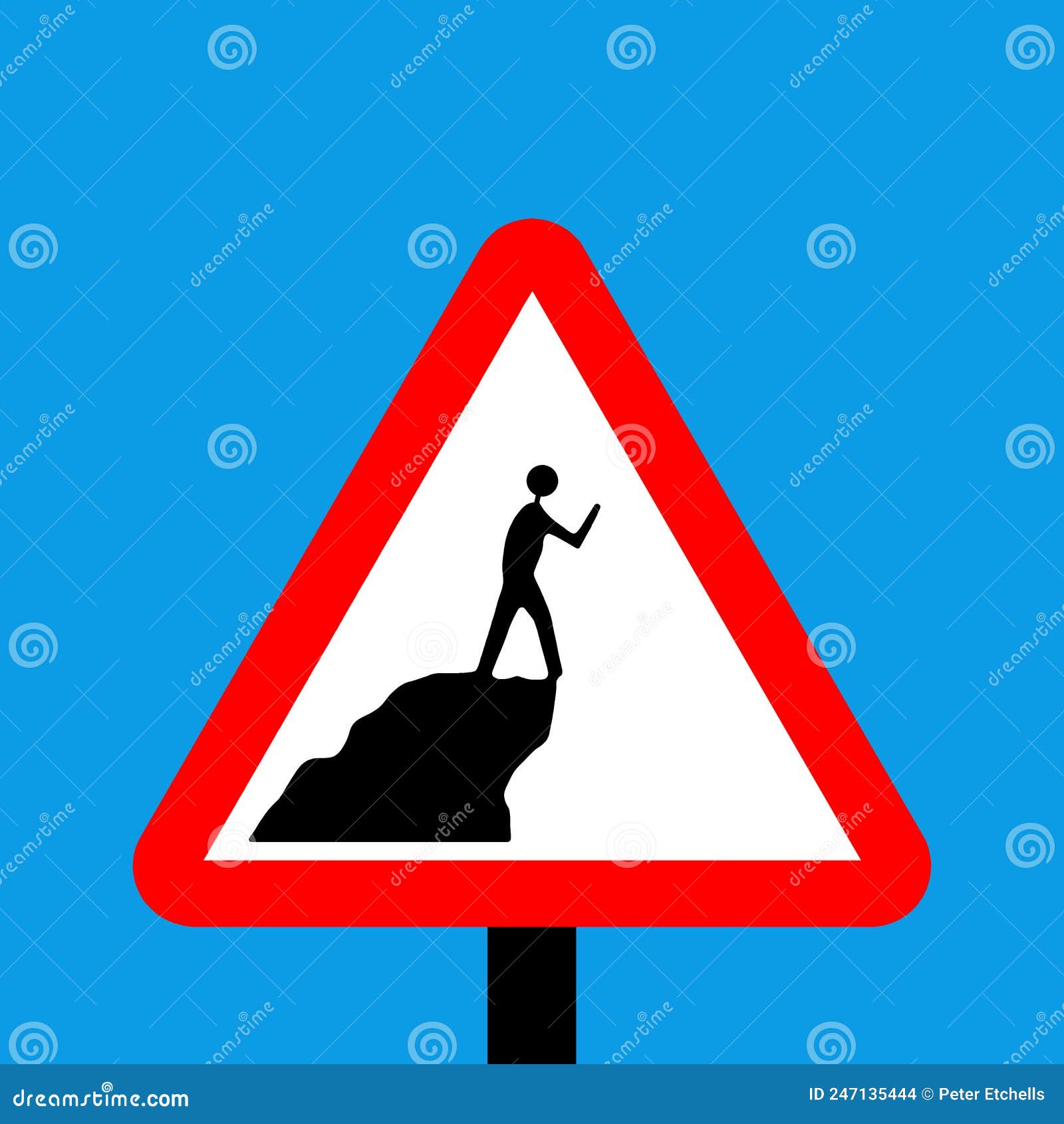 Warning Ban Walk Barefoot Black Silhouette Icon. Forbid Human Footprint ...