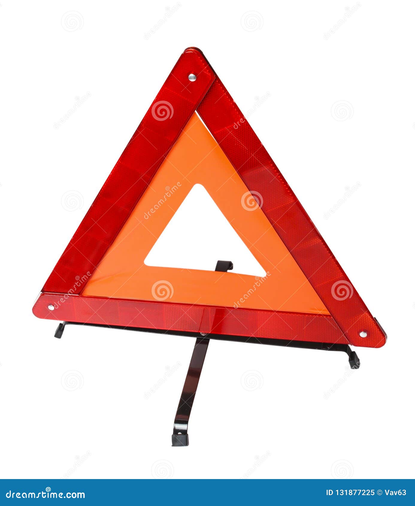 Warning triangle stock image. Image of breakdown, isolated - 131877225