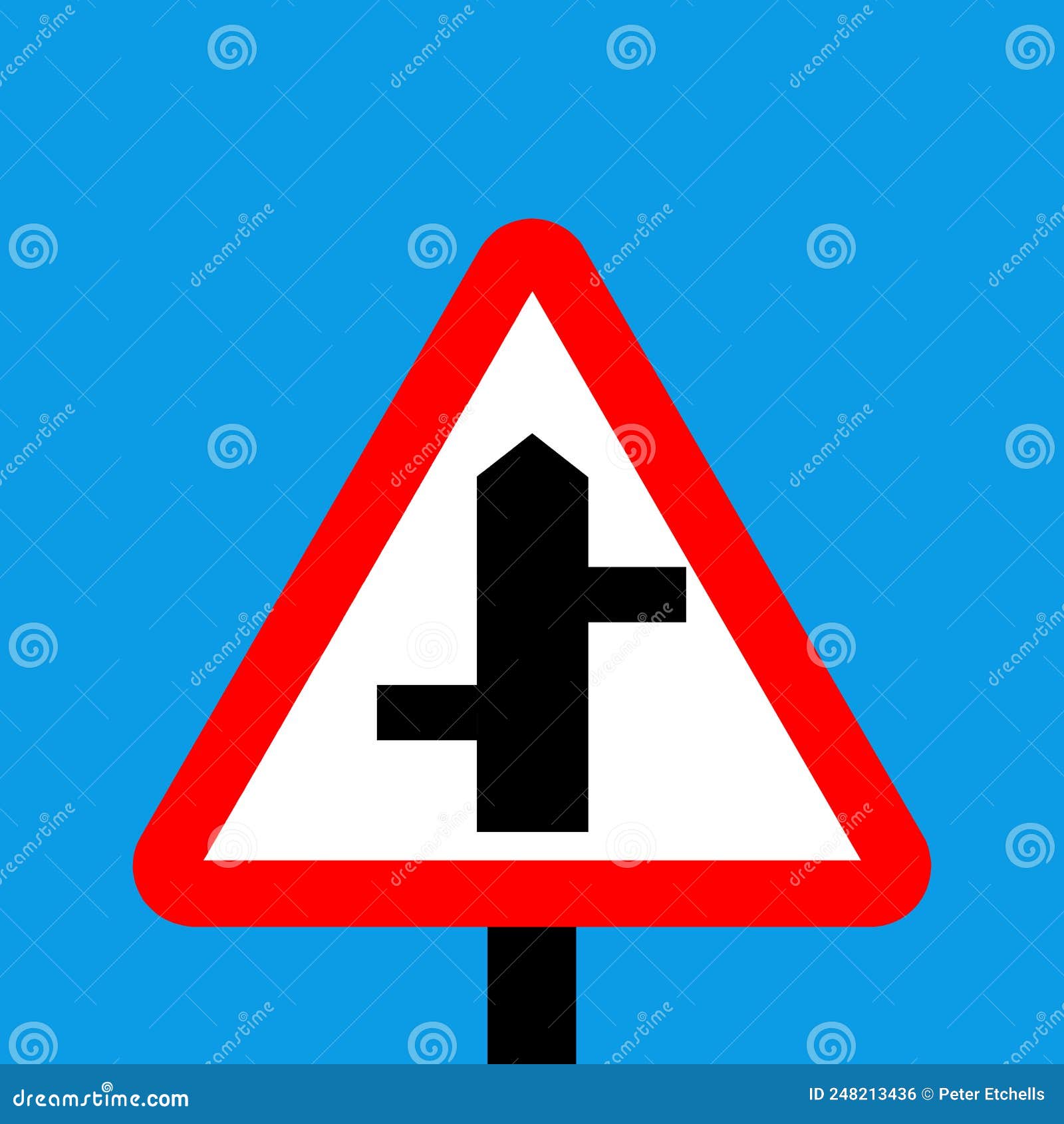 Staggered Intersection Sign Stock Photography | CartoonDealer.com ...