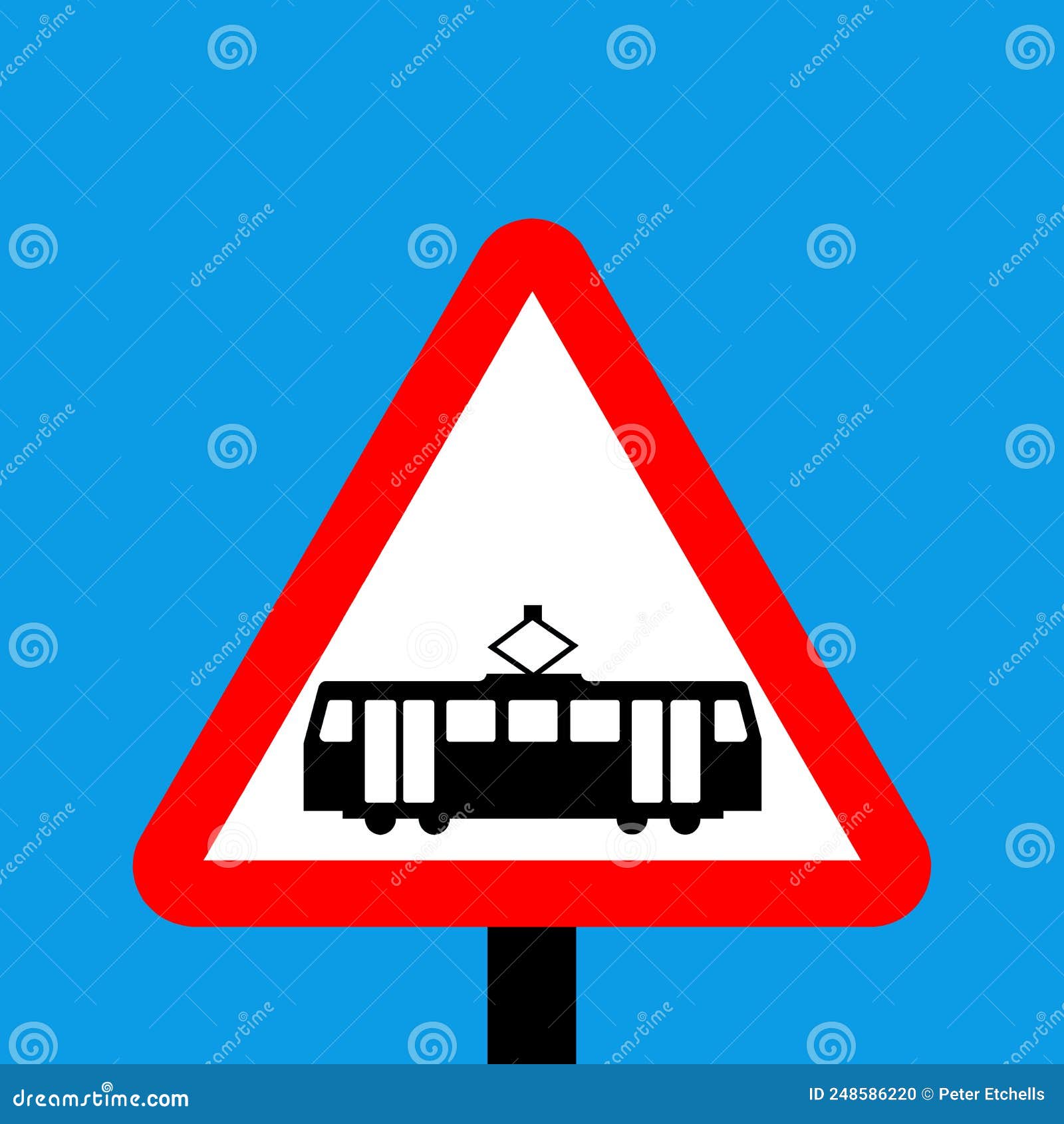 Crossing Triangle Symbol