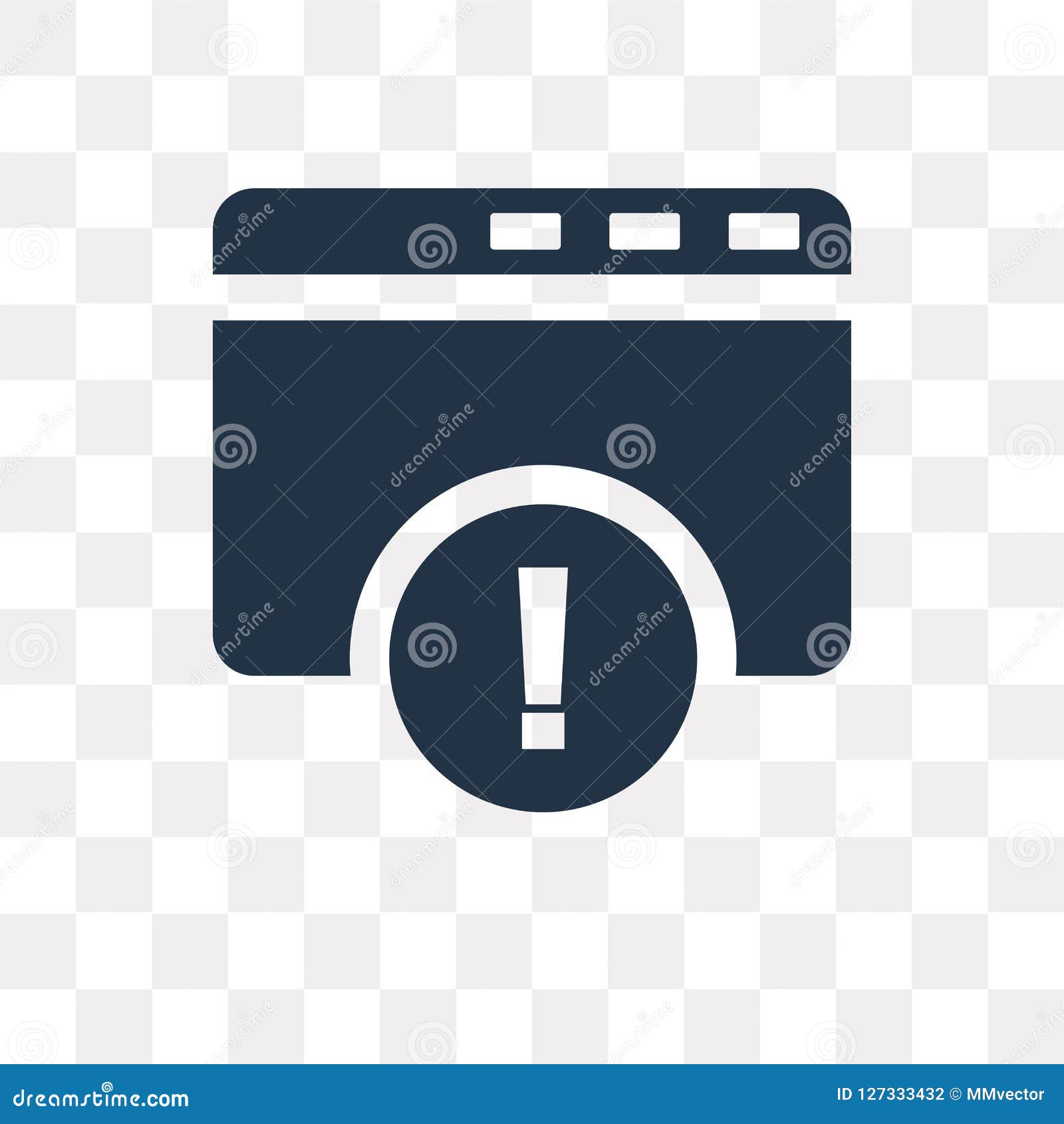 Warning Vector Icon Isolated on Transparent Background, Warning Stock ...