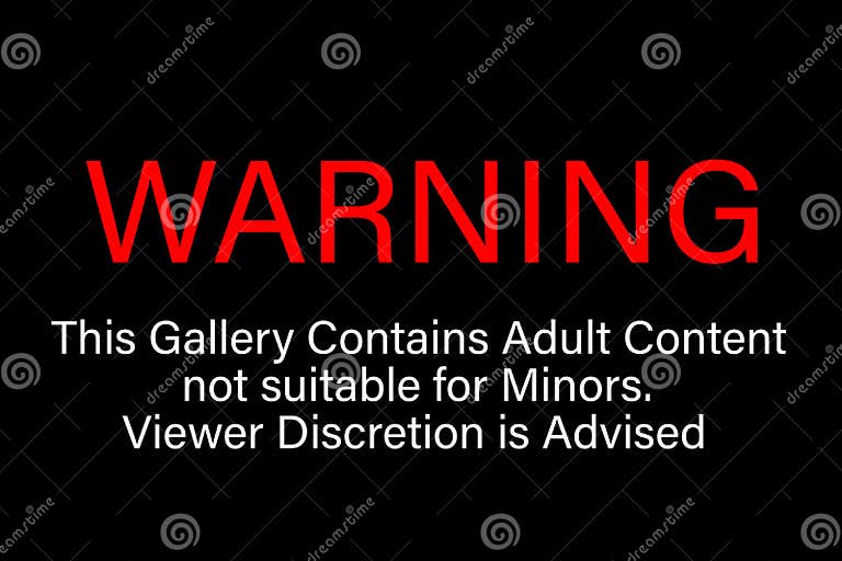 Warning Viewer Discretion is Advised Stock Illustration - Illustration ...