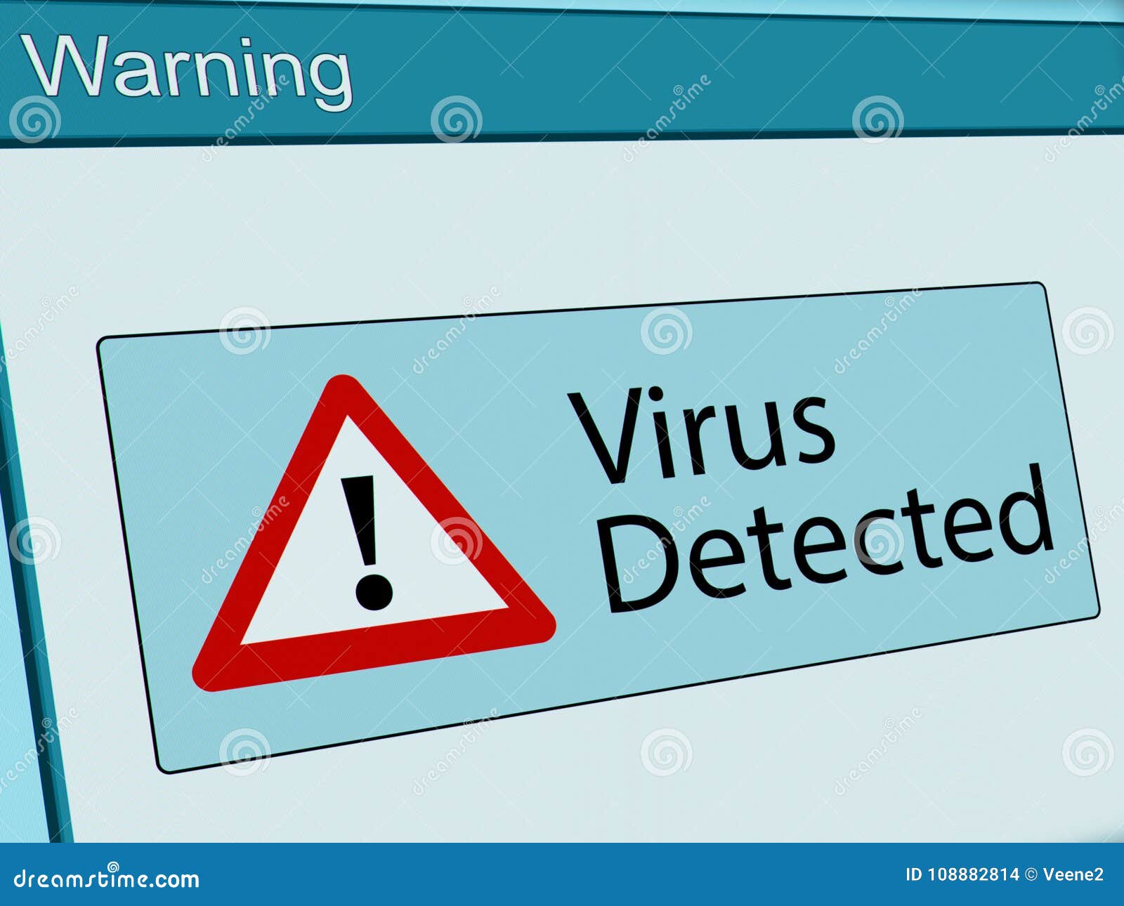Warning Virus Alert stock illustration. Illustration of antivirus ...
