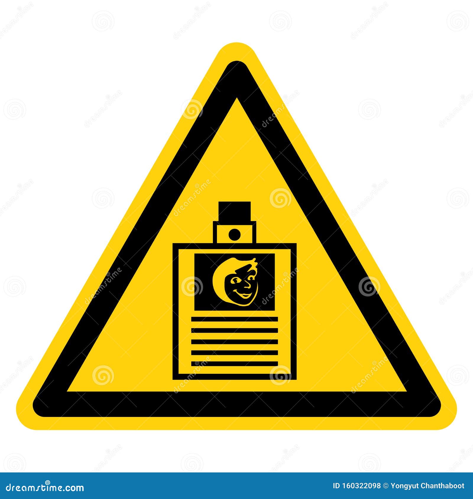 Warning Wear Card Symbol Sign, Vector Illustration, Isolate on White ...