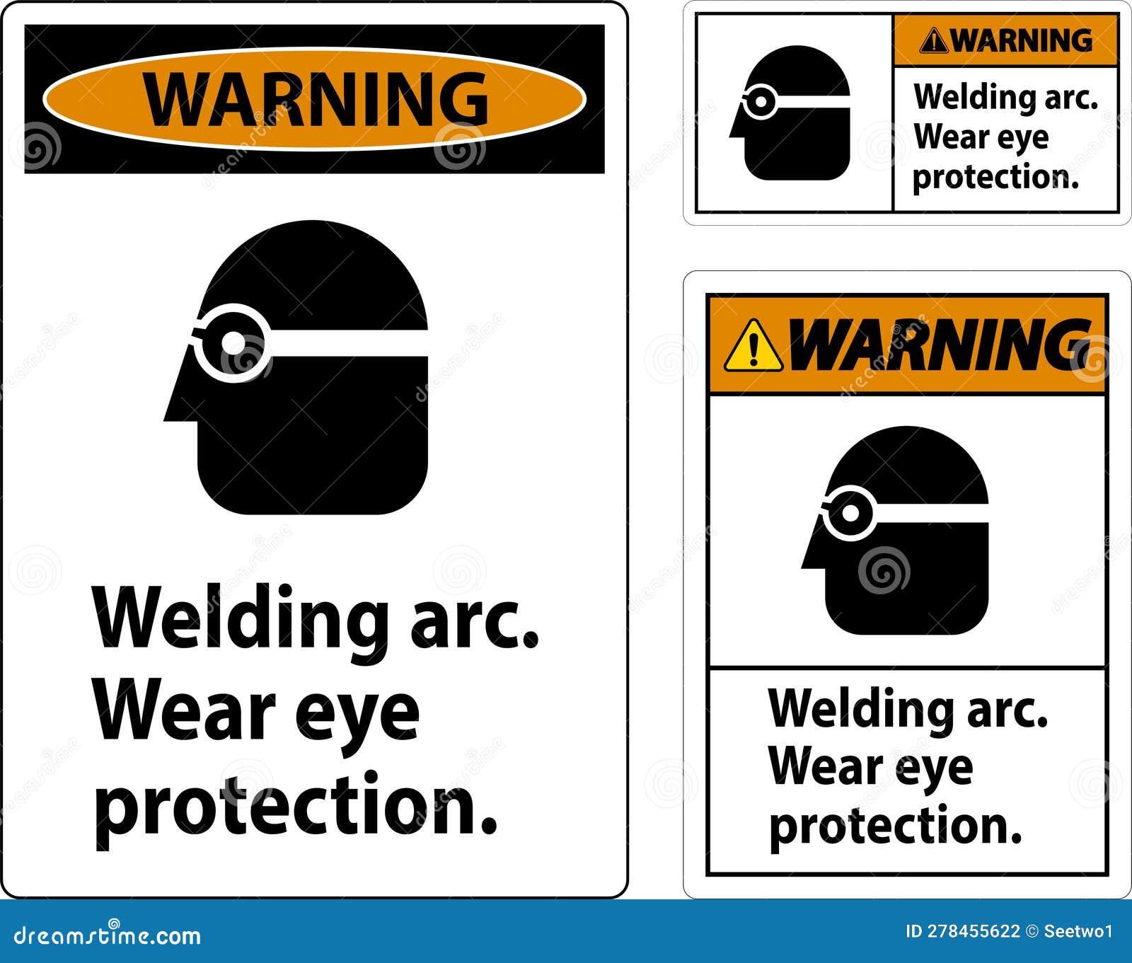 Warning Welding And Cutting Symbol Sign, Vector Illustration, Isolate ...