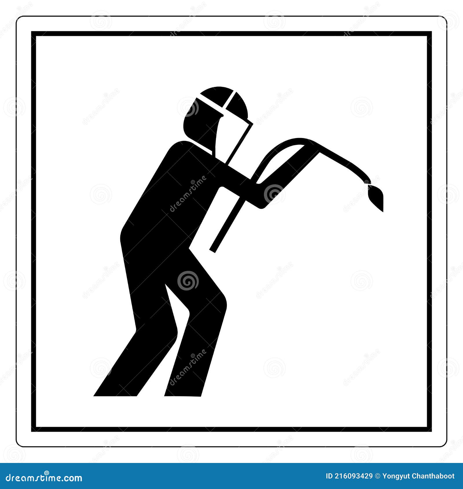 Warning Welding Area Symbol Sign, Vector Illustration, Isolate on White ...