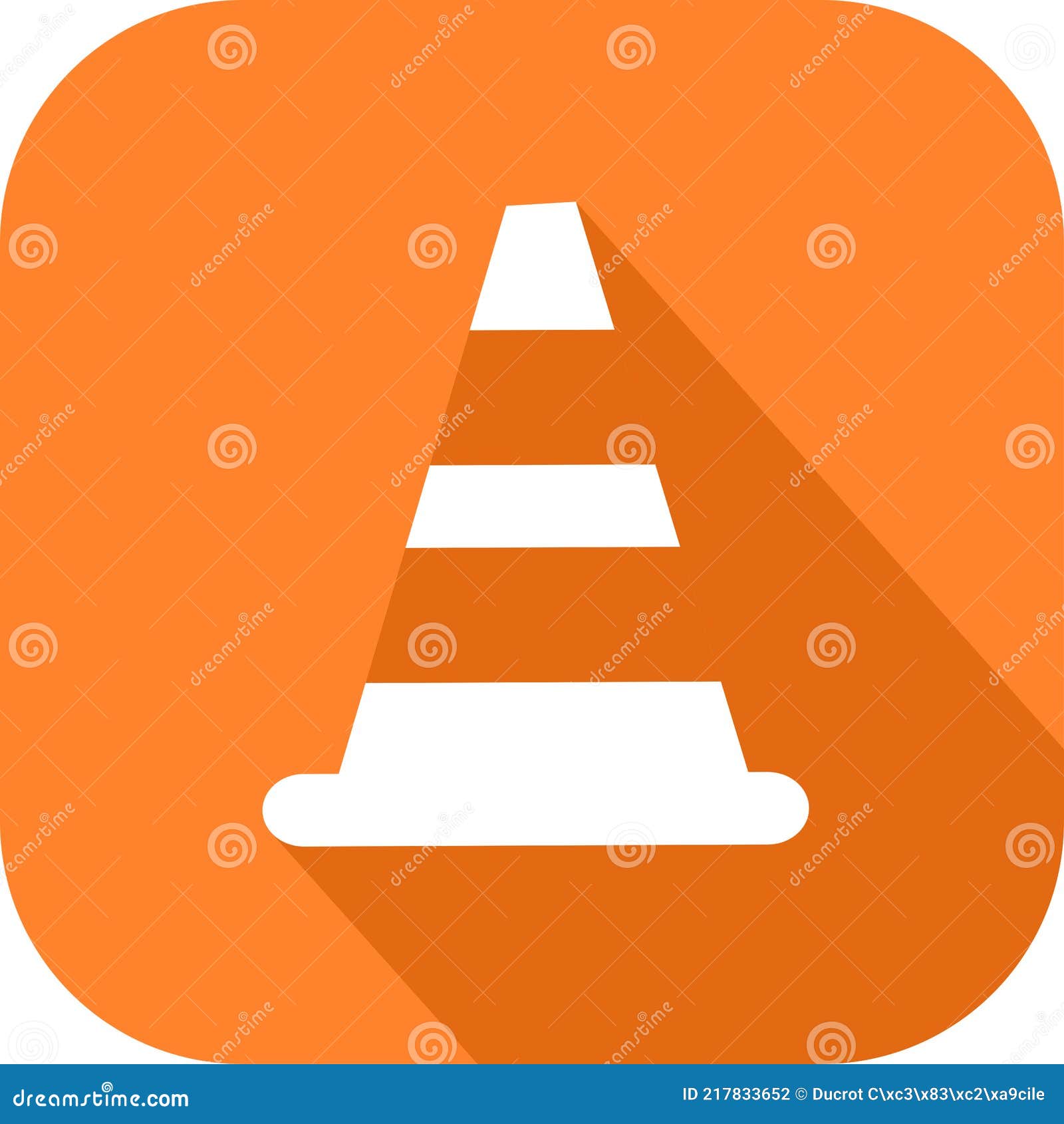 Warning or work icon stock vector. Illustration of traffic - 217833652