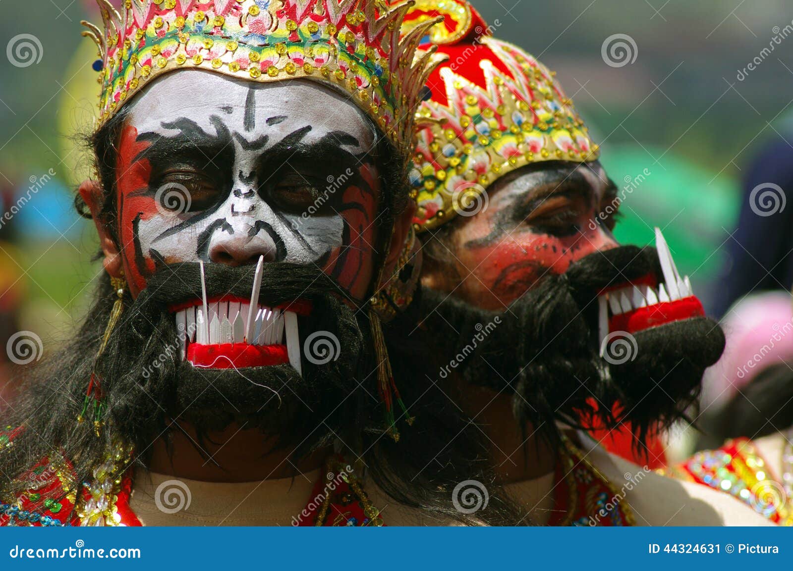 Warok dancer in Java stock image. Image of mask, fang - 44324631