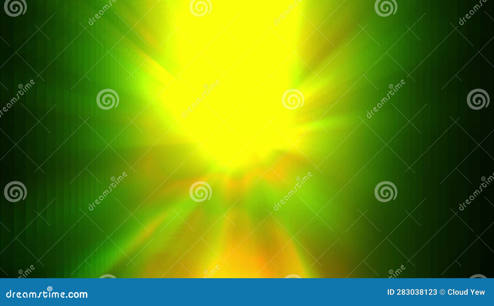 Warp Chromatic of Green and Yellow Blurry Light of Ray Stock Video ...